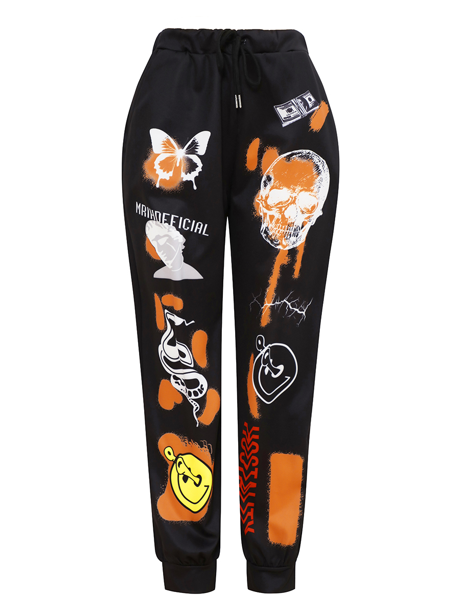 LW Cartoon Butterfly Print Pants Sale | LovelyWholesale